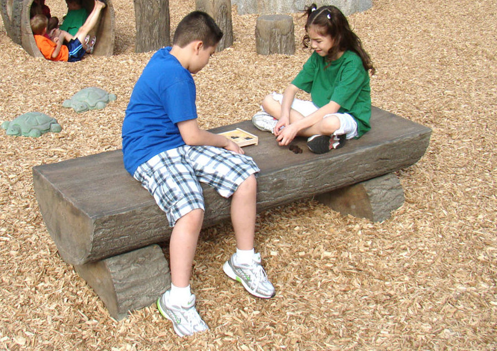 NatureROCKS Log Bench Now on Sale | Elite Play Equipment