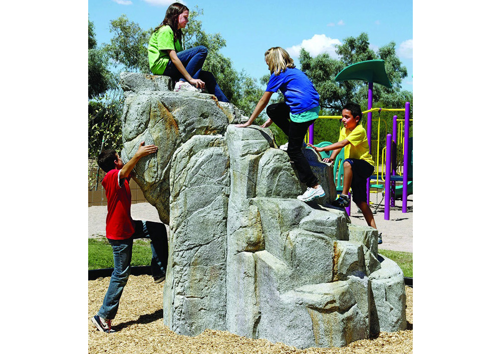 NatureROCKS Medium Boulder - Dark Gray Granite | Elite Play Equipment