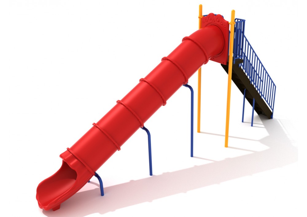 8 Foot Straight Tube Slide 1 - Elite Play Equipment