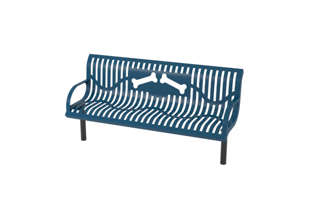 Classic Wingline Dog Park Bench with Bones Design Now on Sale | Elite ...