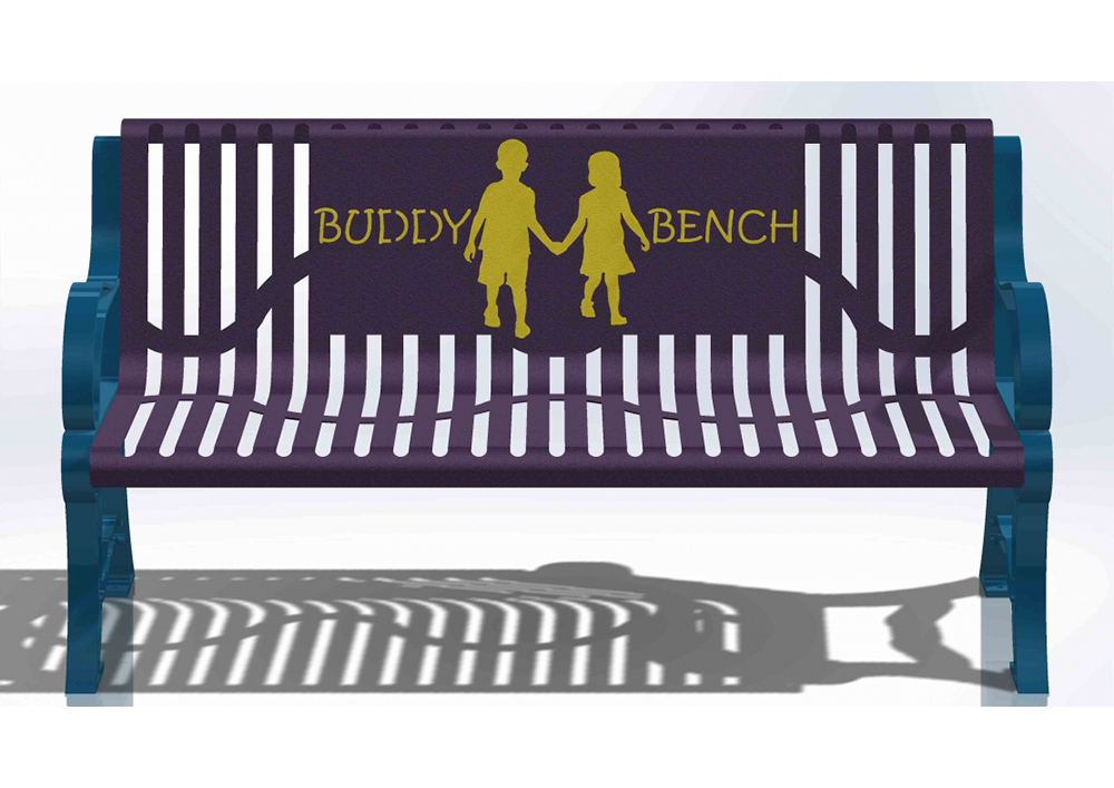 Kind Kids Buddy Bench with Back Now on Sale | Elite Play Equipment