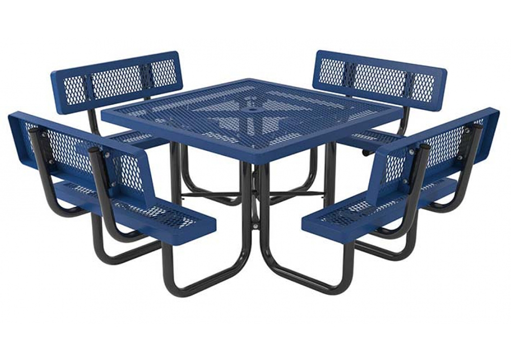 Regal Square Portable Table with Seat Backs | Elite Play Equipment